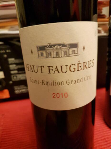 2010 Château Haut-Faugeres, France, Bordeaux, Libournais, St. Émilion ...