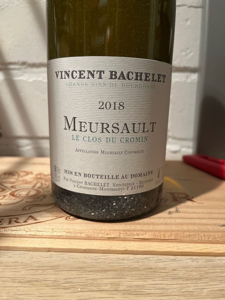 2018 Vincent Bachelet Meursault Le Clos du Cromin, France, Burgundy ...
