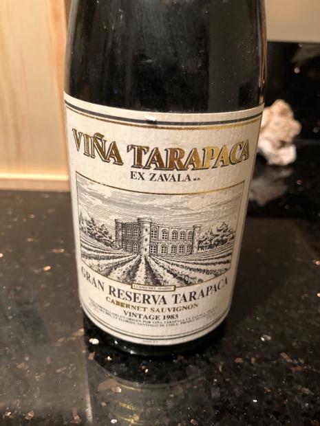 1983 Viña Tarapacá Cabernet Sauvignon Gran Reserva, Chile, Maipo Valley ...