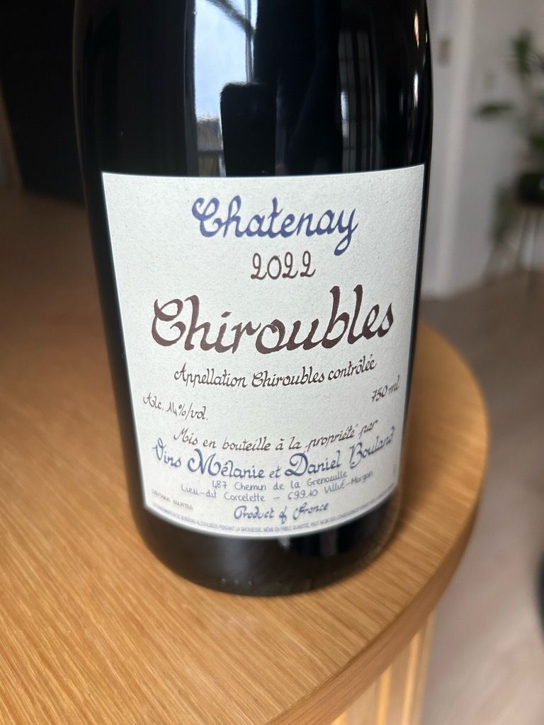 2022 Daniel Bouland Chiroubles Châtenay, France, Burgundy, Beaujolais ...