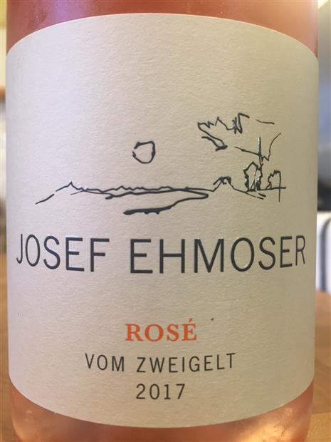 2017 Josef Ehmoser Zweigelt Rosé, Austria, Niederösterreich, Wagram ...