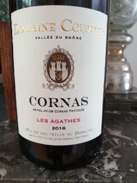 2016 Domaine Courbis Cornas Les Agathes, France, Rhône, Northern Rhône ...