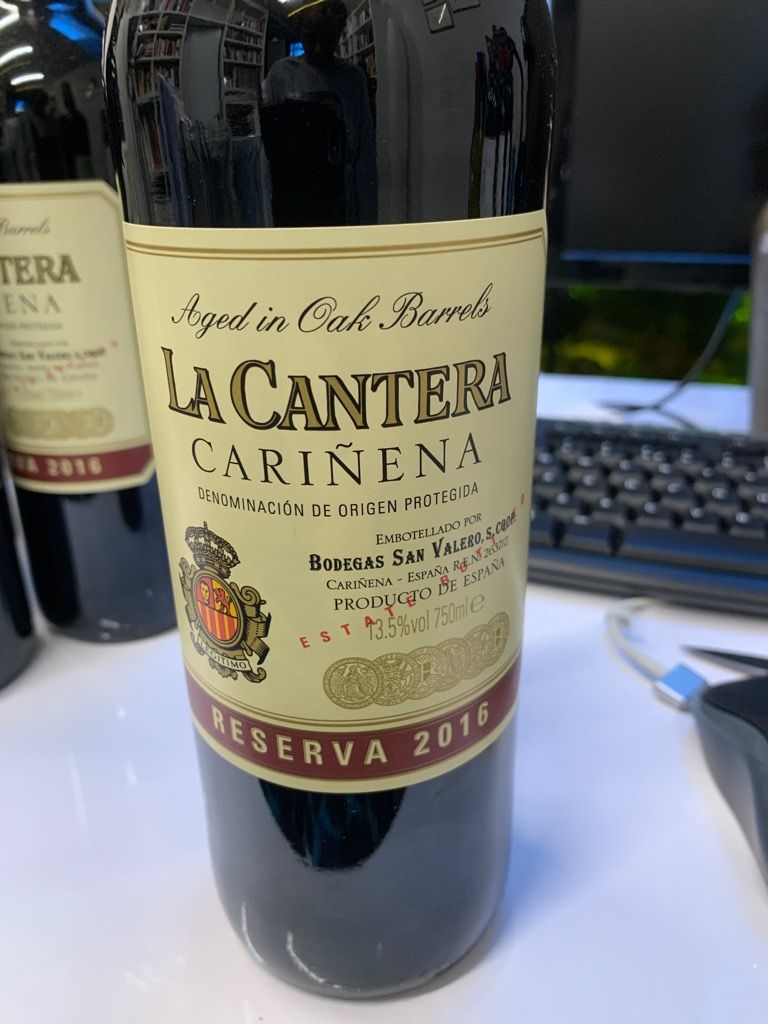 2016 Bodegas San Valero Cariñena La Cantera Reserva, Spain, Aragón ...