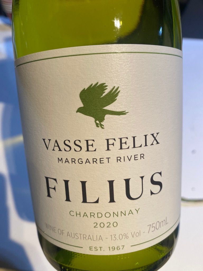 2020 Vasse Felix Chardonnay Filius, Australia, Western Australia, South ...