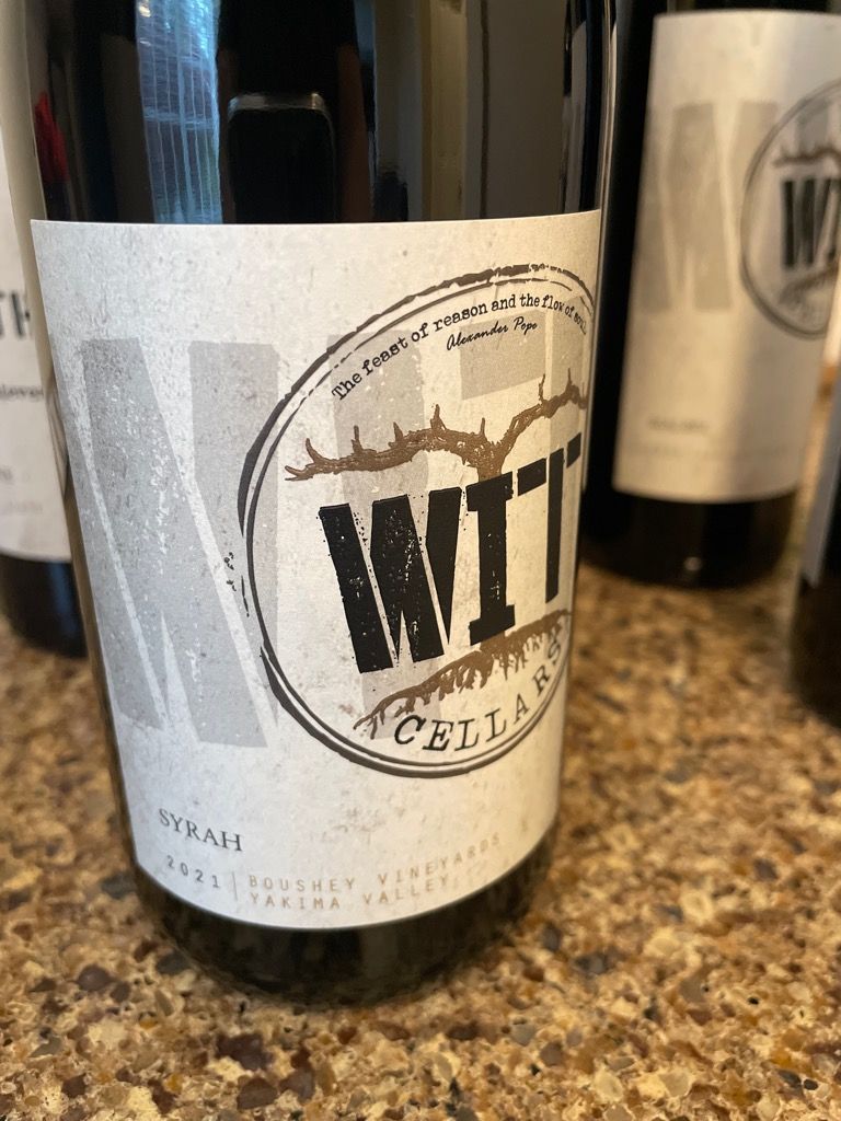 2022 Wit Cellars Syrah Boushey Vineyard, USA, Washington, Columbia ...