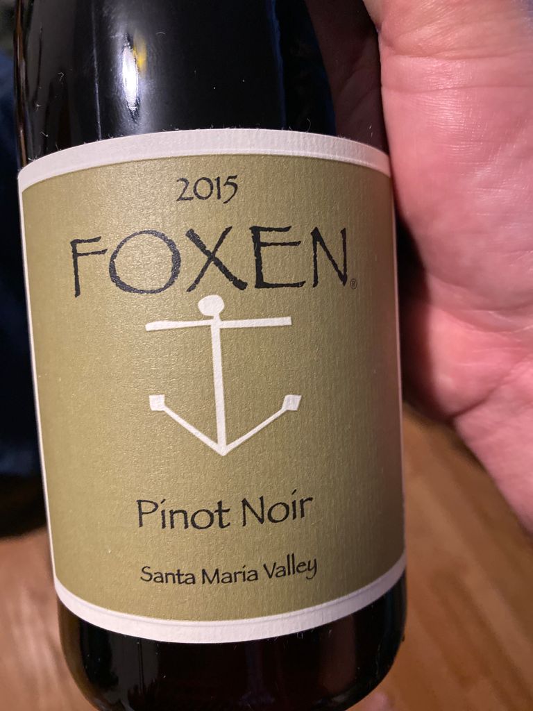 2015 Foxen Pinot Noir Santa Maria Valley, USA, California, Central ...