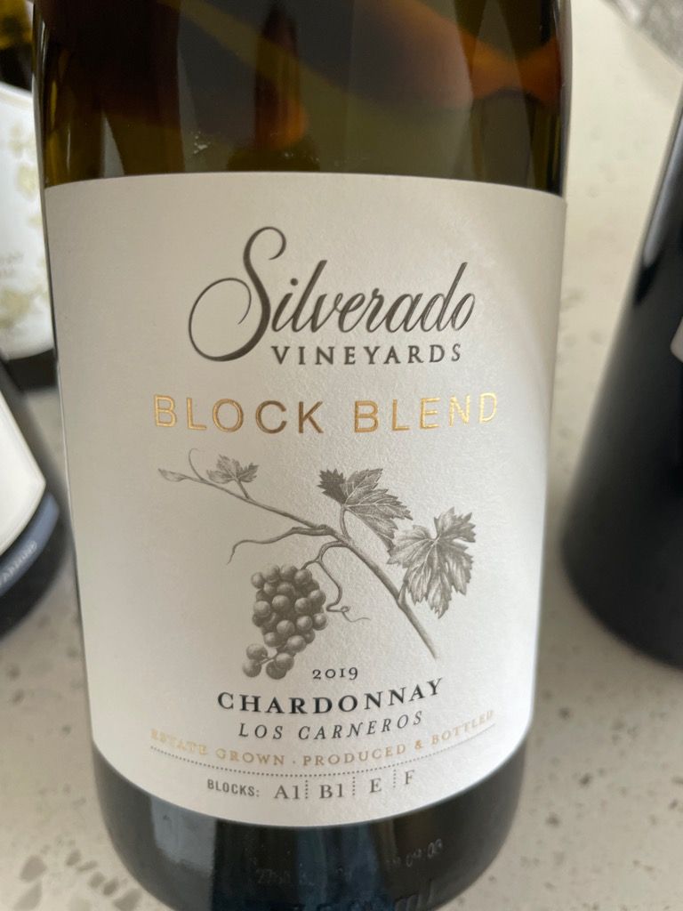 2019 Silverado Vineyards Chardonnay Block Blend Carneros, USA ...