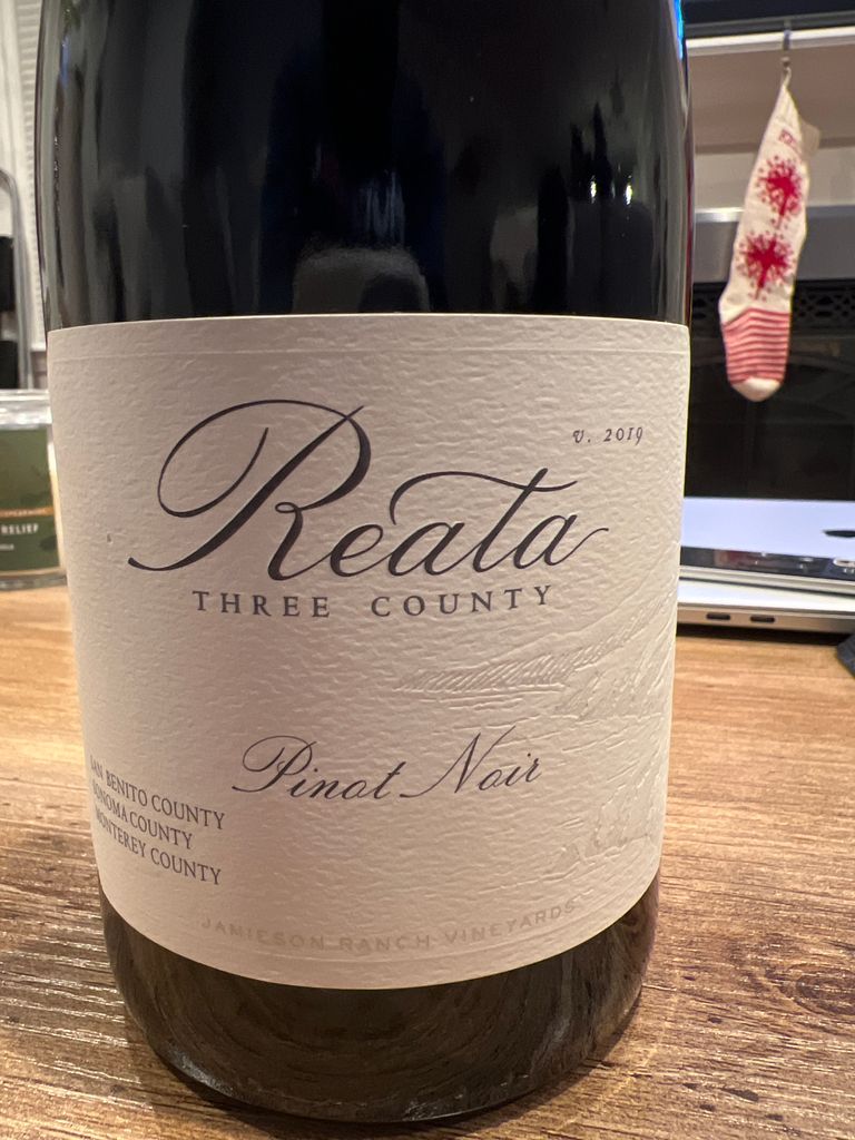 2021 Reata Pinot Noir Three County, USA, California, Central Coast ...