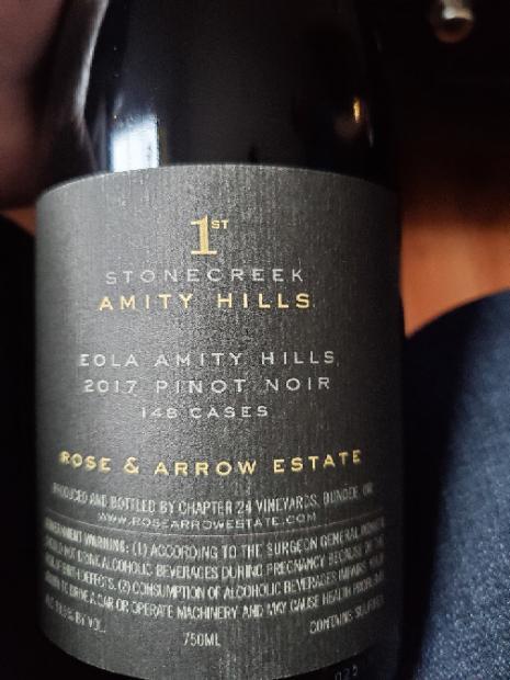2019 Rose & Arrow Pinot Noir Stone Creek, USA, Oregon, Willamette ...