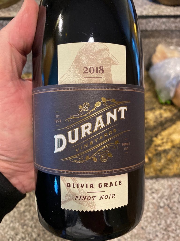 2018 Durant Vineyards Pinot Noir Olivia Grace Vineyard, USA, Oregon ...