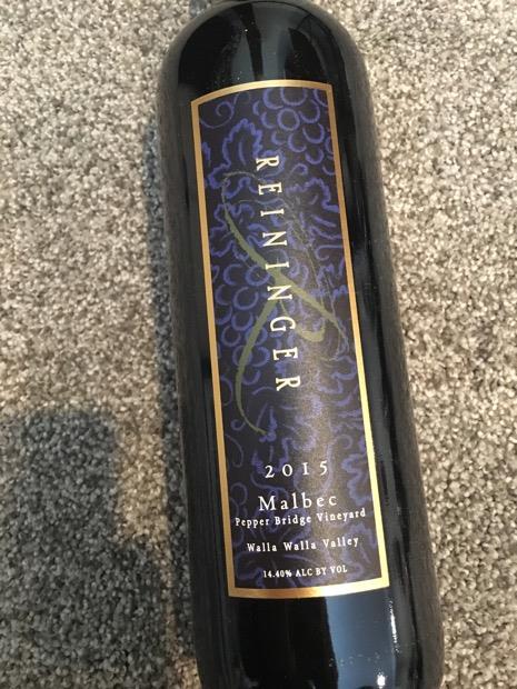 2020 Reninger Malbec, USA, Washington, Columbia Valley, Walla Walla ...