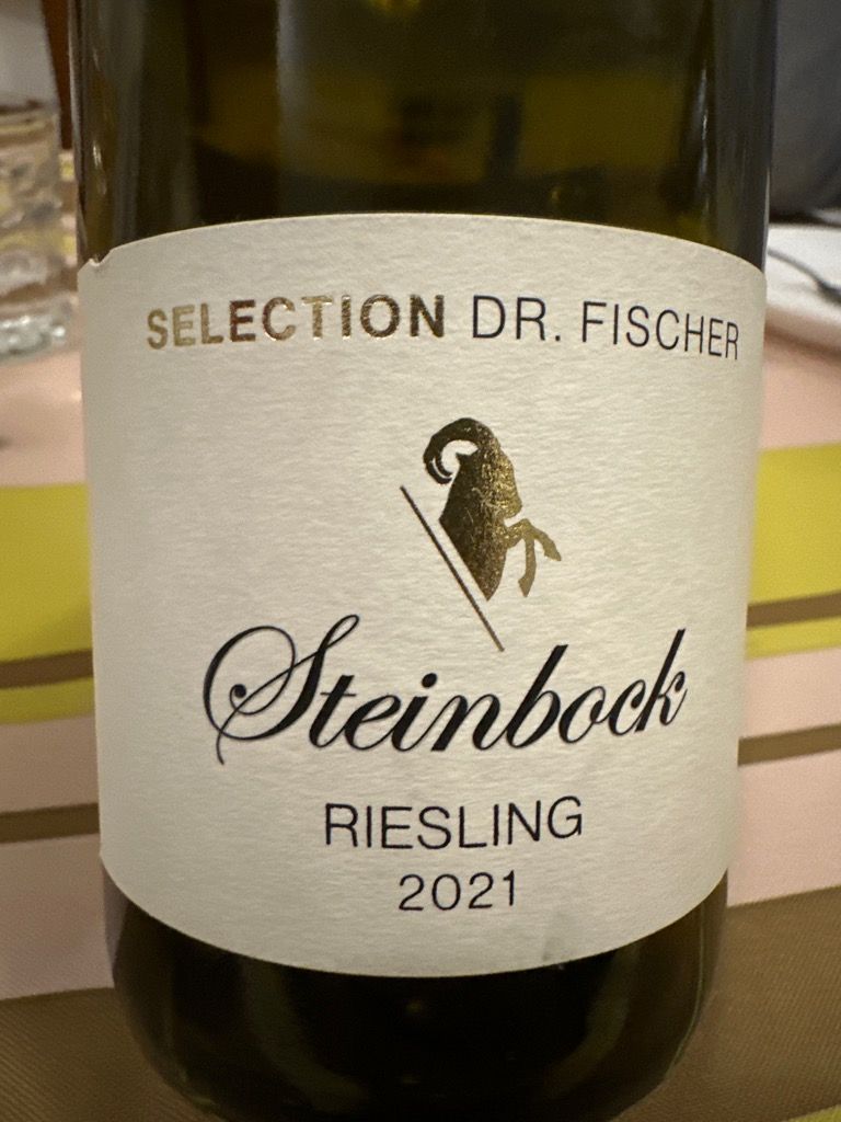 2021 Dr. Fischer Riesling Steinbock, Germany, Mosel Saar Ruwer ...