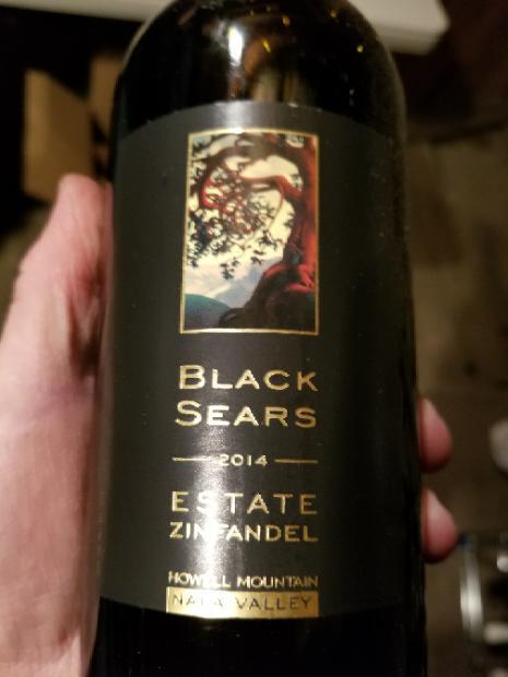 2015 Black Sears Zinfandel Estate, USA, California, Napa Valley, Howell ...