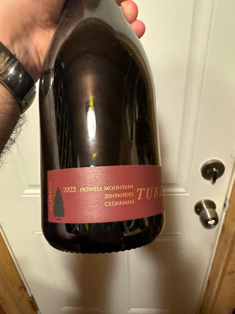 2022 Turley Zinfandel Cedarman, USA, California, Napa Valley, Howell ...