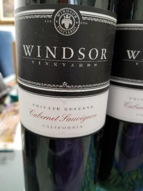 2013 Windsor Vineyards Cabernet Sauvignon Private Reserve Paso Robles ...