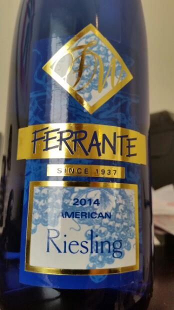 2014 Ferrante Riesling American Riesling, USA, Ohio, Grand River Valley ...