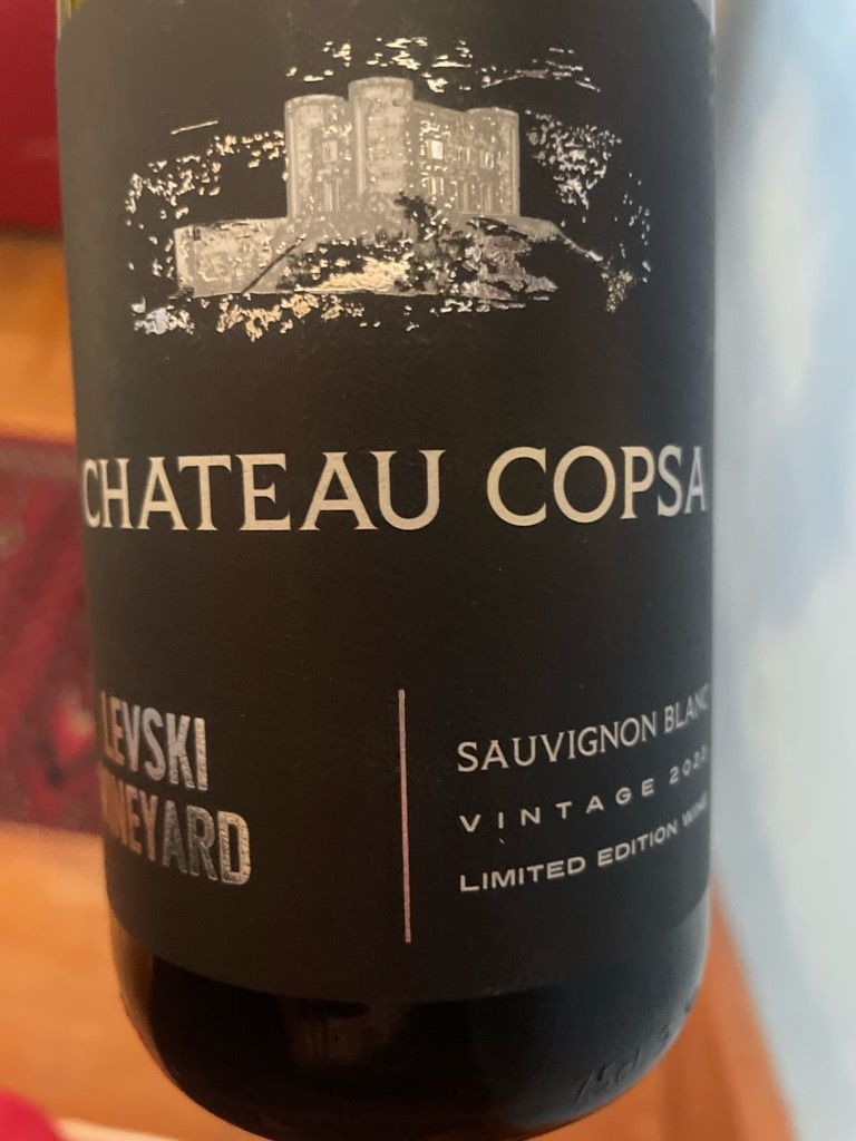 2023 Chateau Copsa Sauvignon Blanc Levski Vineyard, Bulgaria, Thracian ...