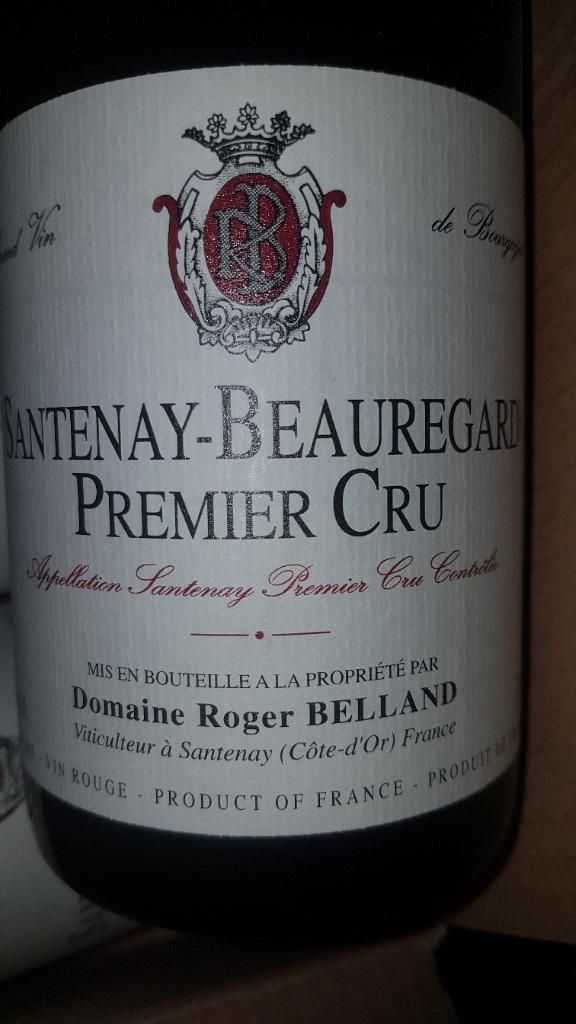 2018 Domaine Roger Belland Santenay 1er Cru Beauregard, France ...