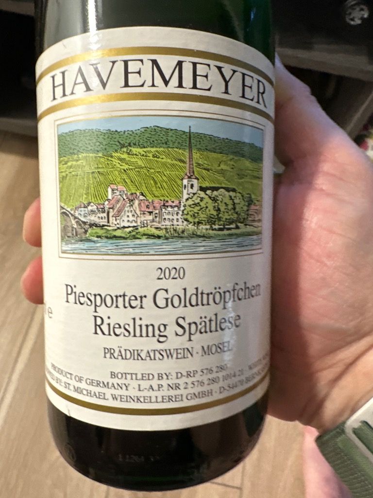 2022 Havemeyer Piesporter Goldtröpfchen Riesling Spätlese, Germany ...