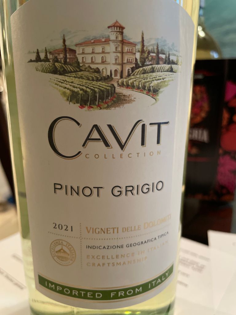 2021 Cavit Collection Pinot Grigio, Italy, Delle Venezie - CellarTracker