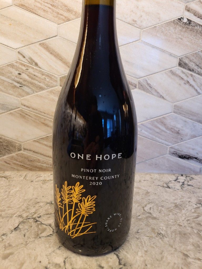 2020 One Hope Pinot Noir Reserve Monterey County, USA, California ...