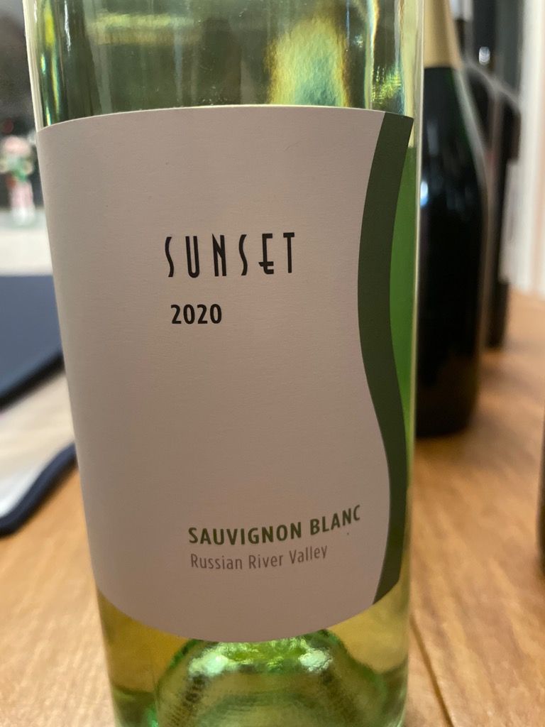 2020 Sunset Cellars Sauvignon Blanc, USA, California, Sonoma County, Russian River Valley ...
