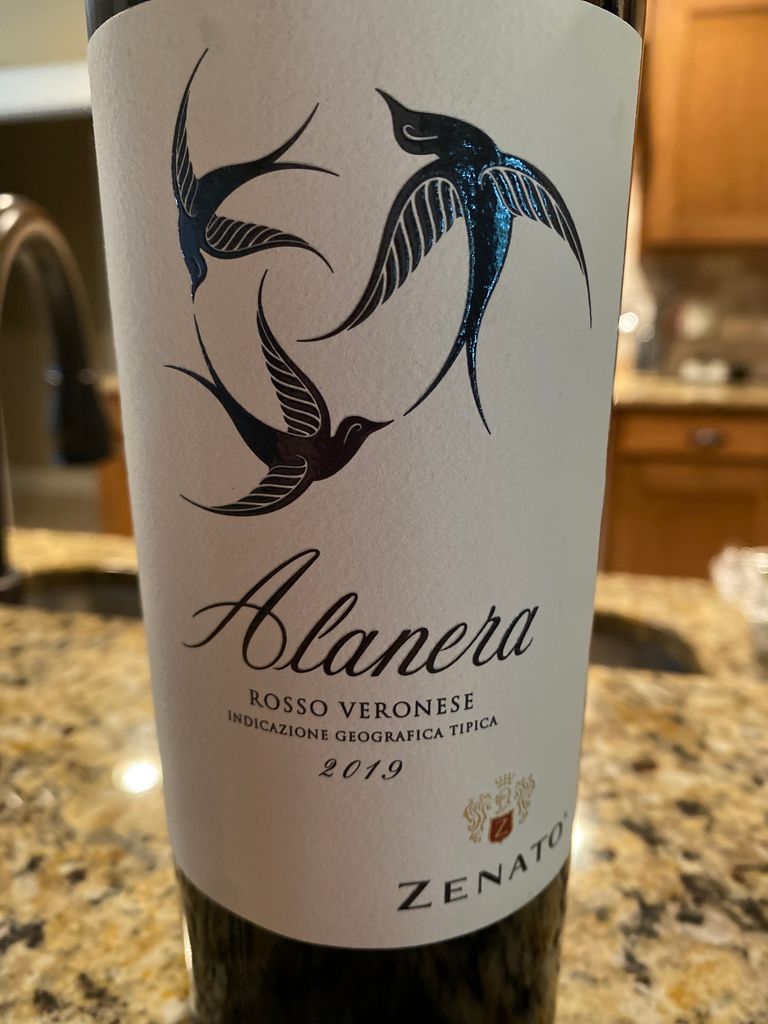 2019 Zenato Rosso Veronese Alanera Veronese IGT, Italy, Veneto ...