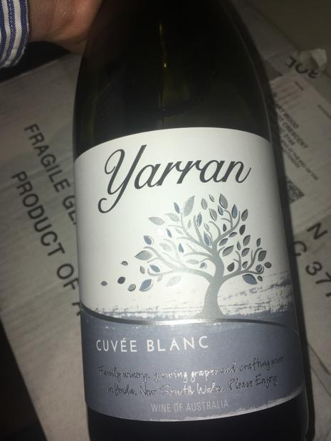 NV Yarran Wines Chardonnay Cuvée Blanc, Australia, New South Wales, Big ...