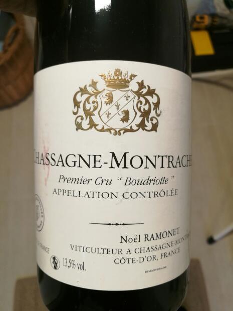 2012 Noël Ramonet Chassagne-Montrachet 1er Cru La Boudriotte, France ...