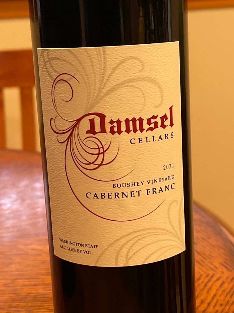 2021 Damsel Cellars Cabernet Franc Boushey Vineyard, USA, Washington ...