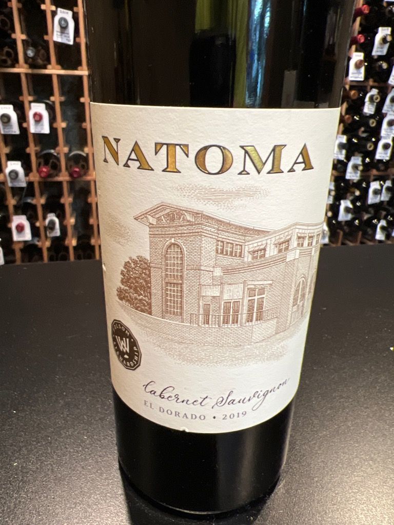 2019 Natoma Cabernet Sauvignon, USA, California, Sierra Foothills, El ...