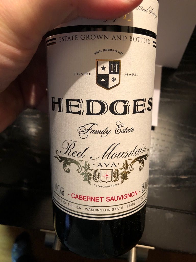 2018 Hedges Family Estate Cabernet Sauvignon Red Mountain Limited, USA ...