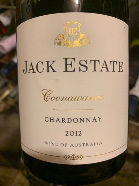 2012 Coonawarra Jack Winery Chardonnay Jack Estate, Australia, South ...