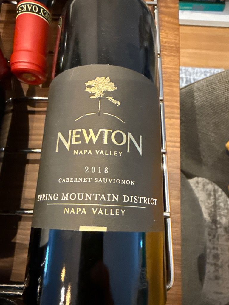 2018 Newton Cabernet Sauvignon Single Vineyard Spring Mountain District ...