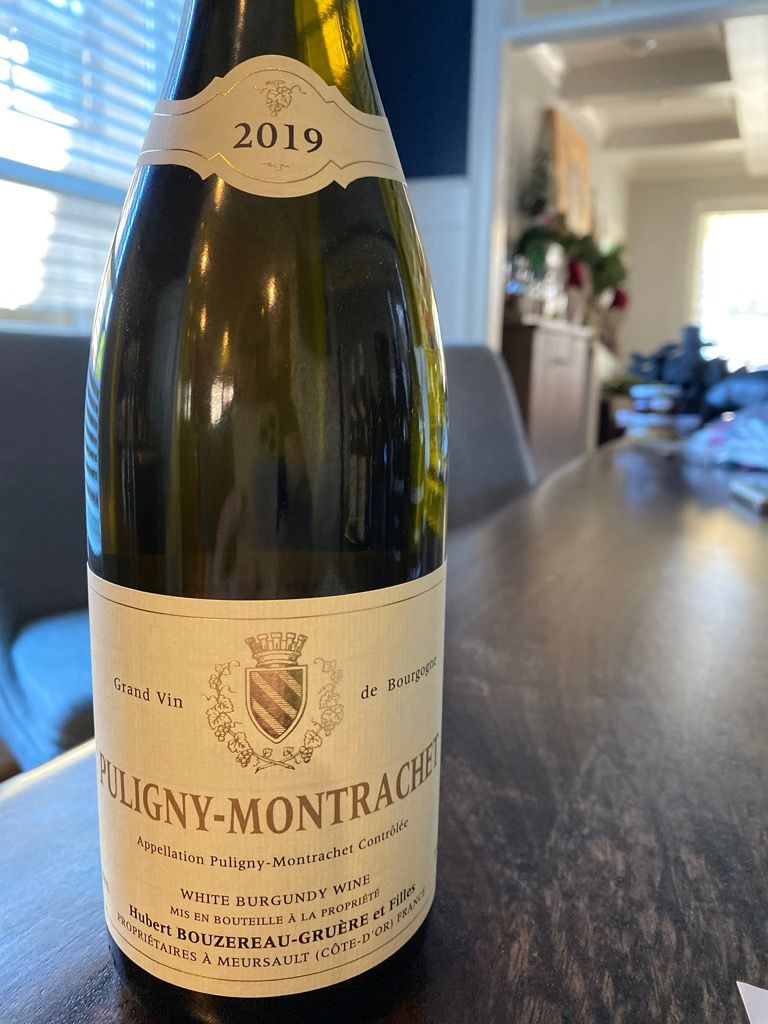 2019 Hubert Bouzereau-Gruère et Filles Puligny-Montrachet, France ...