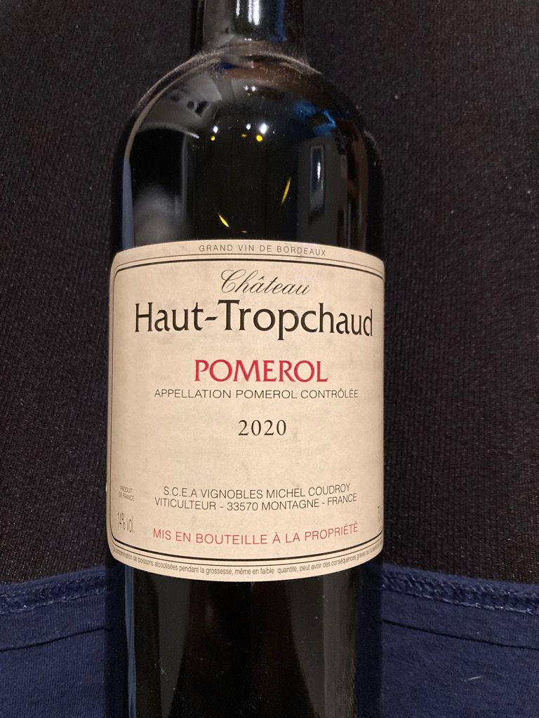 2020 Château Haut-Tropchaud, France, Bordeaux, Libournais, Pomerol ...