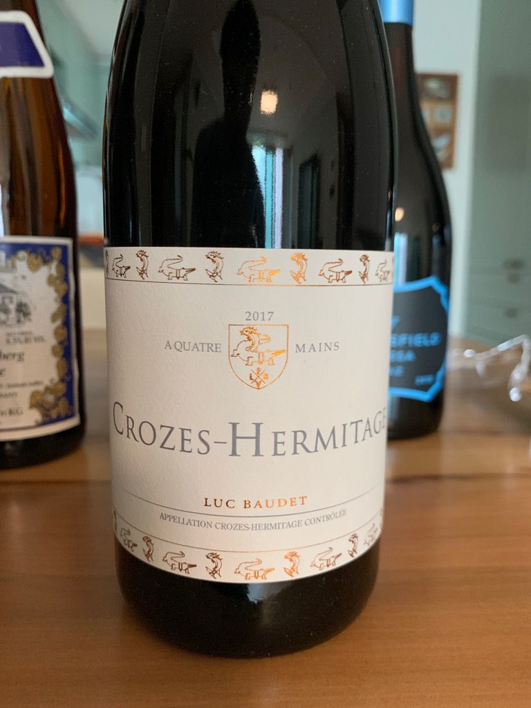 2017 François Villard & Luc Baudet Crozes-Hermitage A quatre mains ...