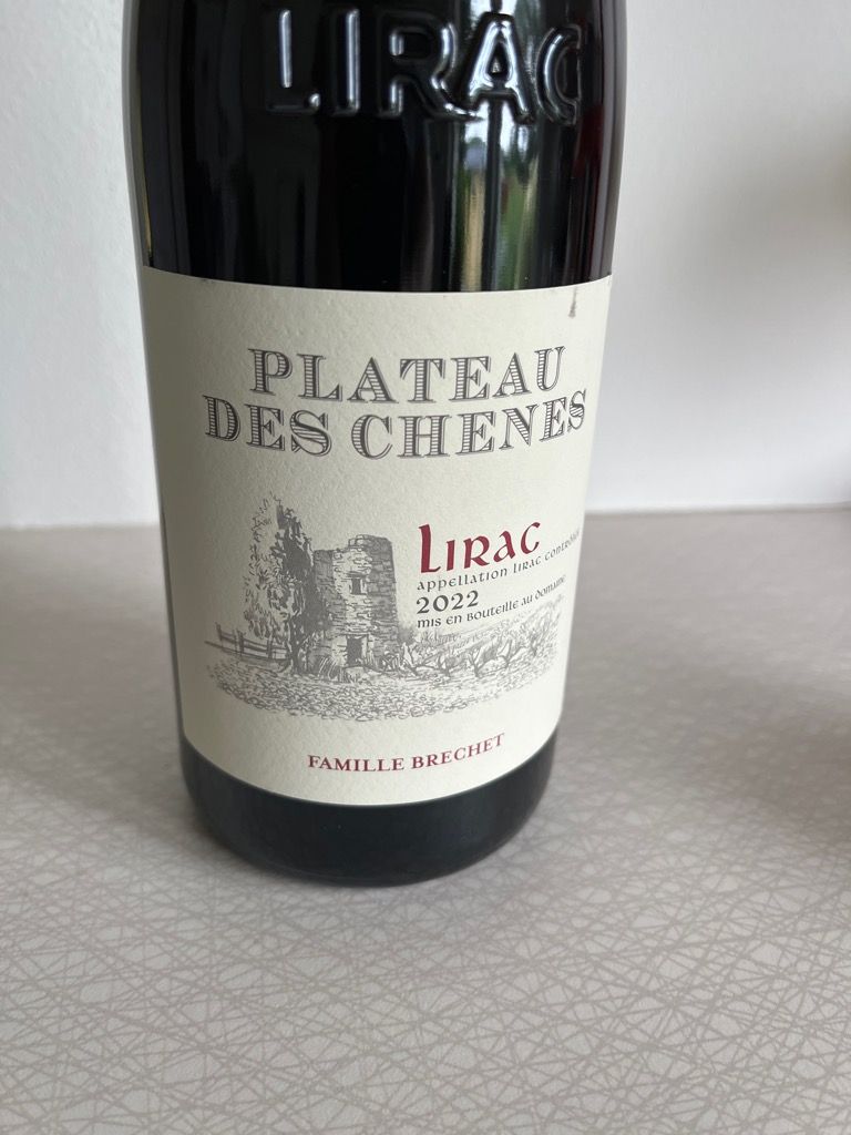 2022 Bréchet Famille Lirac Plateau des Chenes, France, Rhône, Southern ...