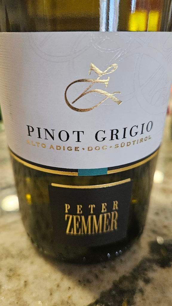 2024 Peter Zemmer Pinot Grigio, Italy, Trentino-Alto Adige, Alto Adige ...