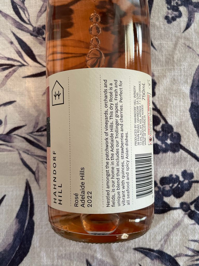 2021 Hahndorf Hill Winery Rosé, Australia, South Australia, Mount Lofty ...