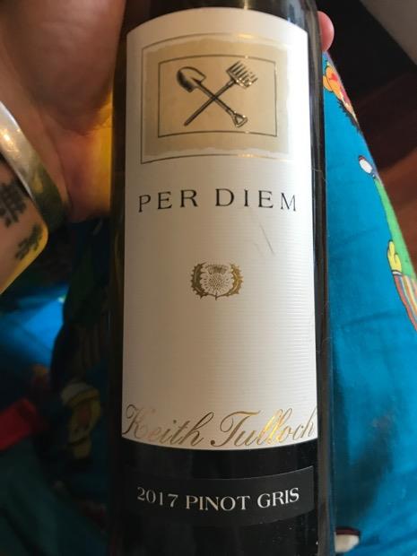2017 Keith Tulloch Pinot Gris Per Diem, Australia, New South Wales ...