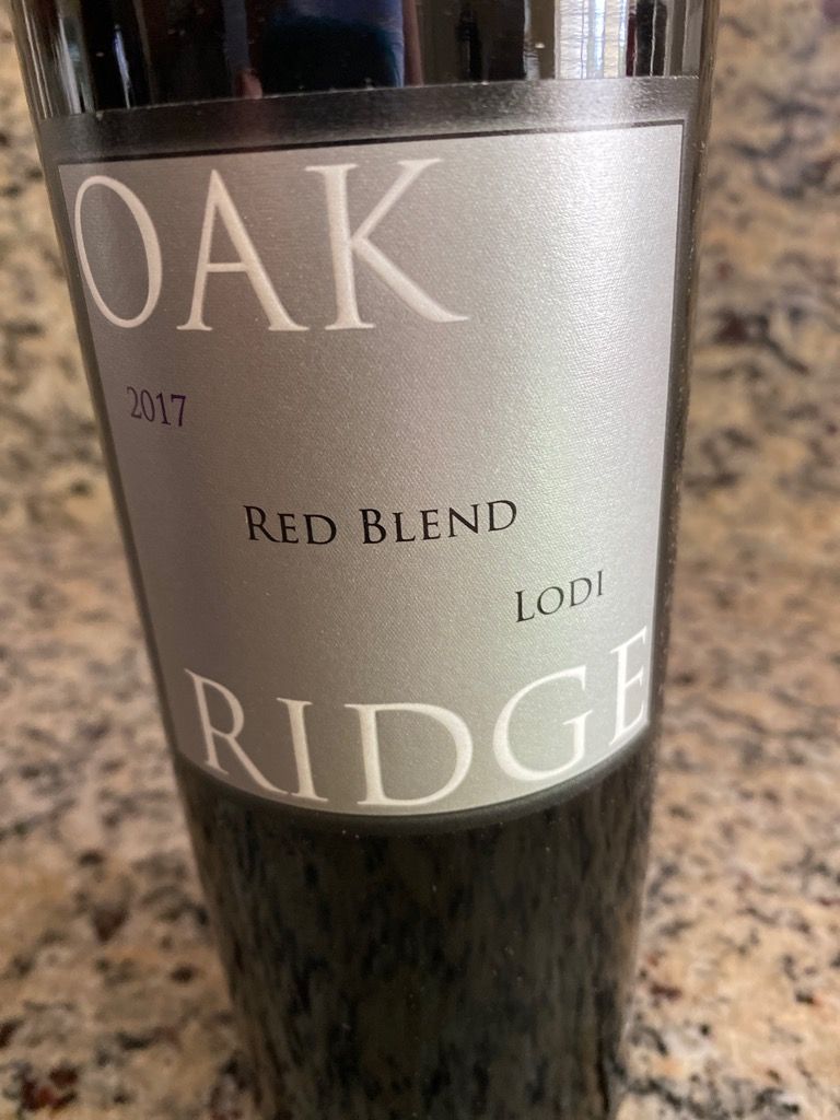 2017 Oak Ridge Winery Table Wine, USA, California, Central Valley, Lodi ...