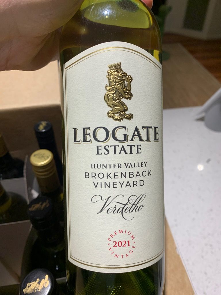 2021 Leogate Estate Verdelho Brokenback Vineyard, Australia, New South ...