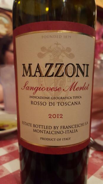 2012 Mazzoni Rosso Toscana IGT, Italy, Tuscany, Toscana IGT - CellarTracker