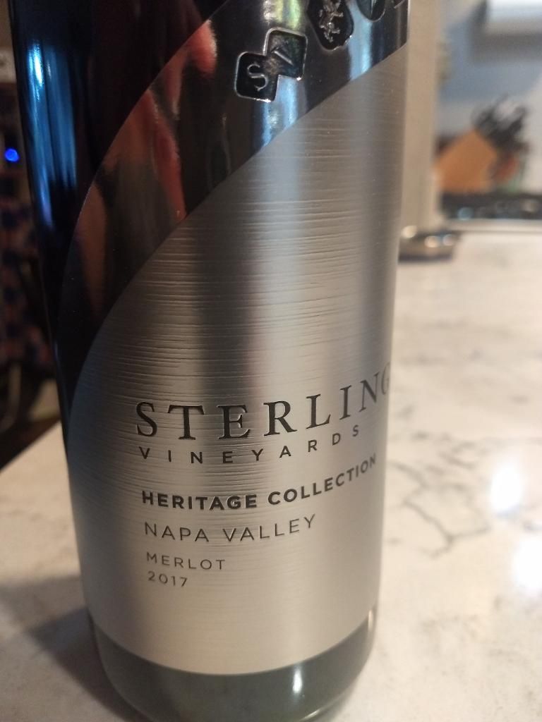 2017 Sterling Vineyards Merlot Heritage Collection, USA, California ...