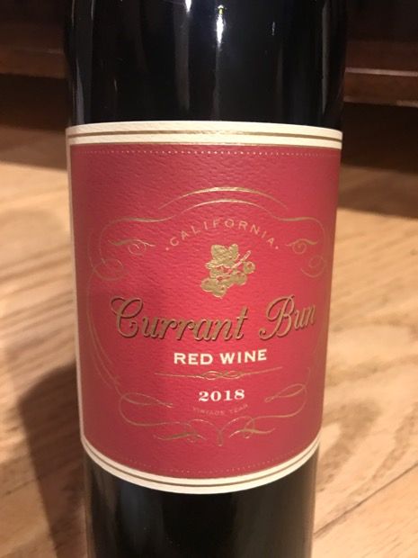 2018 Currant Bun Red Wine, USA, California - CellarTracker