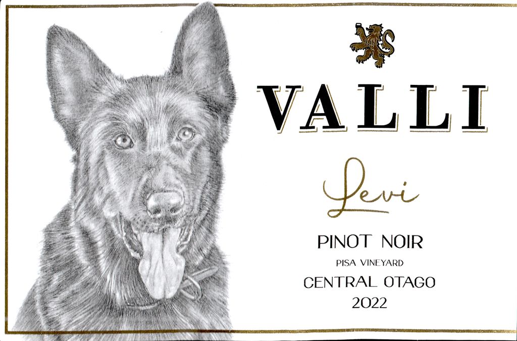 2022 Valli Pinot Noir Levi Pisa Vineyard, New Zealand, South Island ...