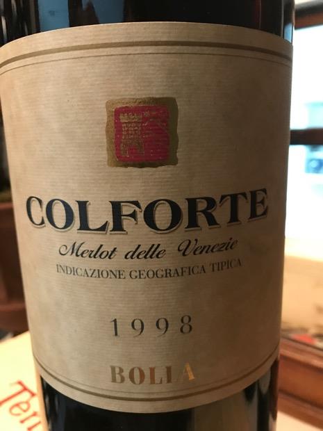 1996 Bolla Merlot Delle Venezie Colforte, Italy, Delle Venezie ...