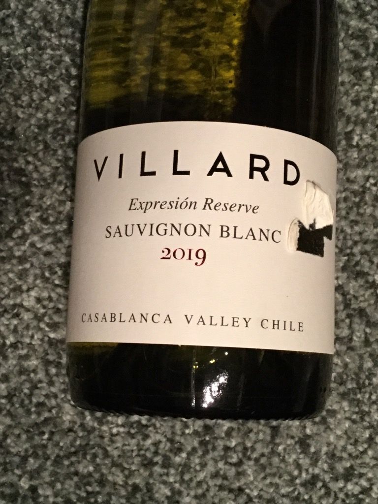 2019 Villard Estate Sauvignon Blanc Expresión Reserve, Chile ...