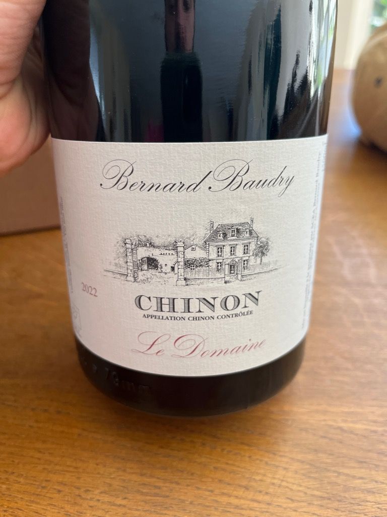 2022 Domaine Bernard Baudry Chinon Le Domaine, France, Loire Valley ...
